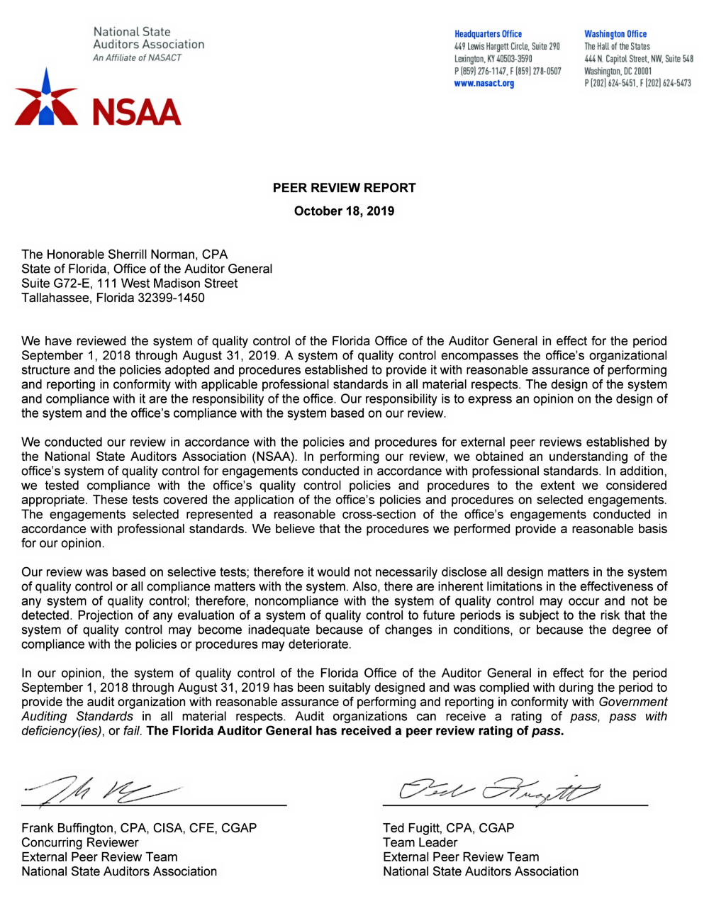 Florida Auditor General About Us Florida Auditor General About Us